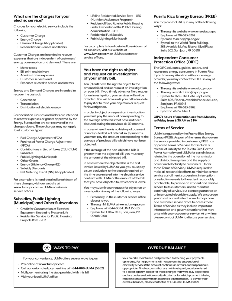 Your New Bill Design - LUMA