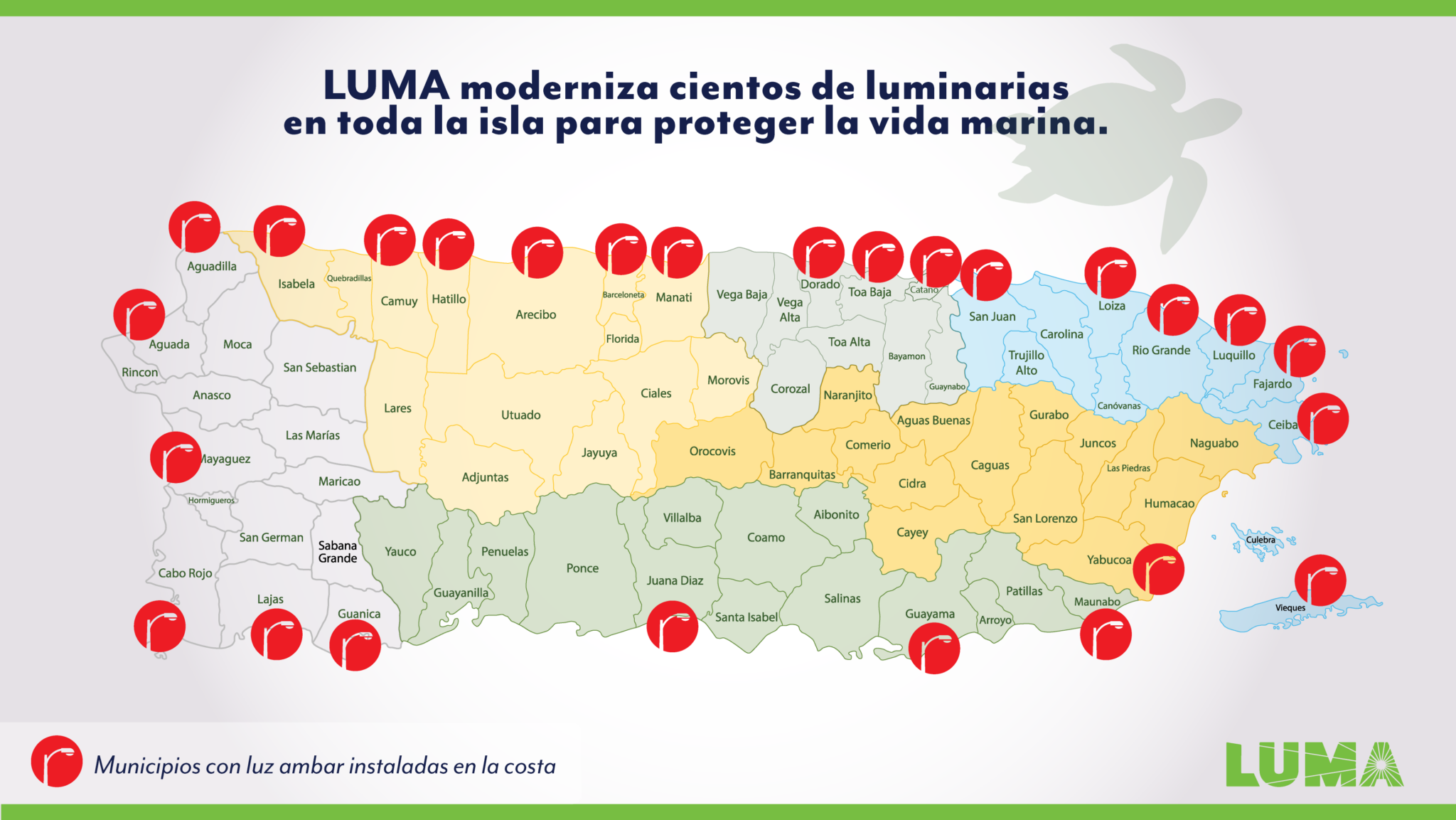 LUMA moderniza cientos de luminarias en toda la isla para proteger la ...